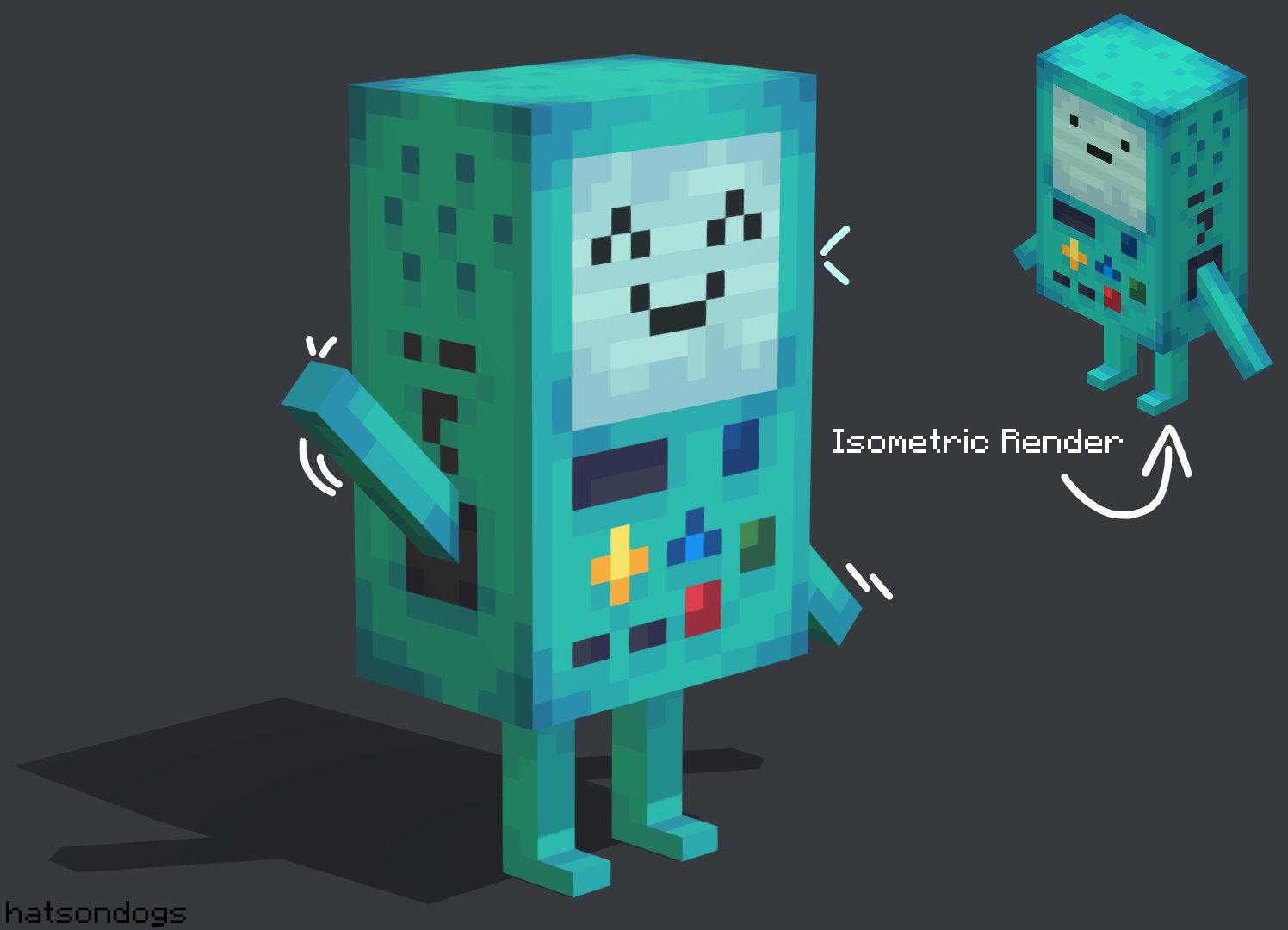 Minecraft Pixel Art Adventure Time