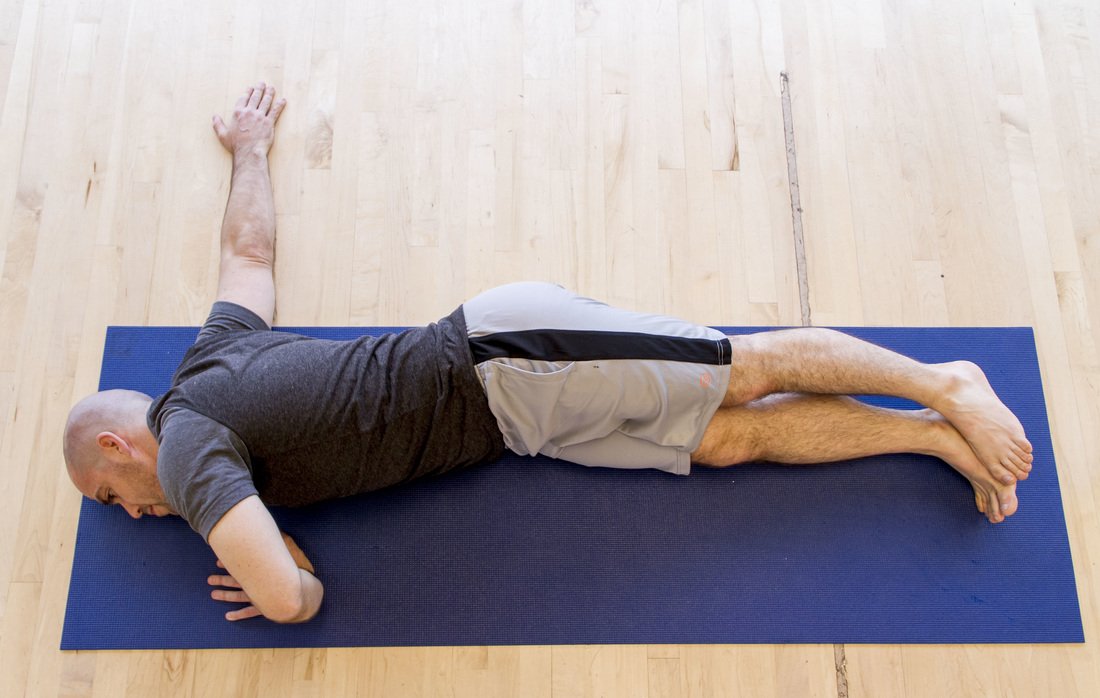 Supine Pectoral Stretch