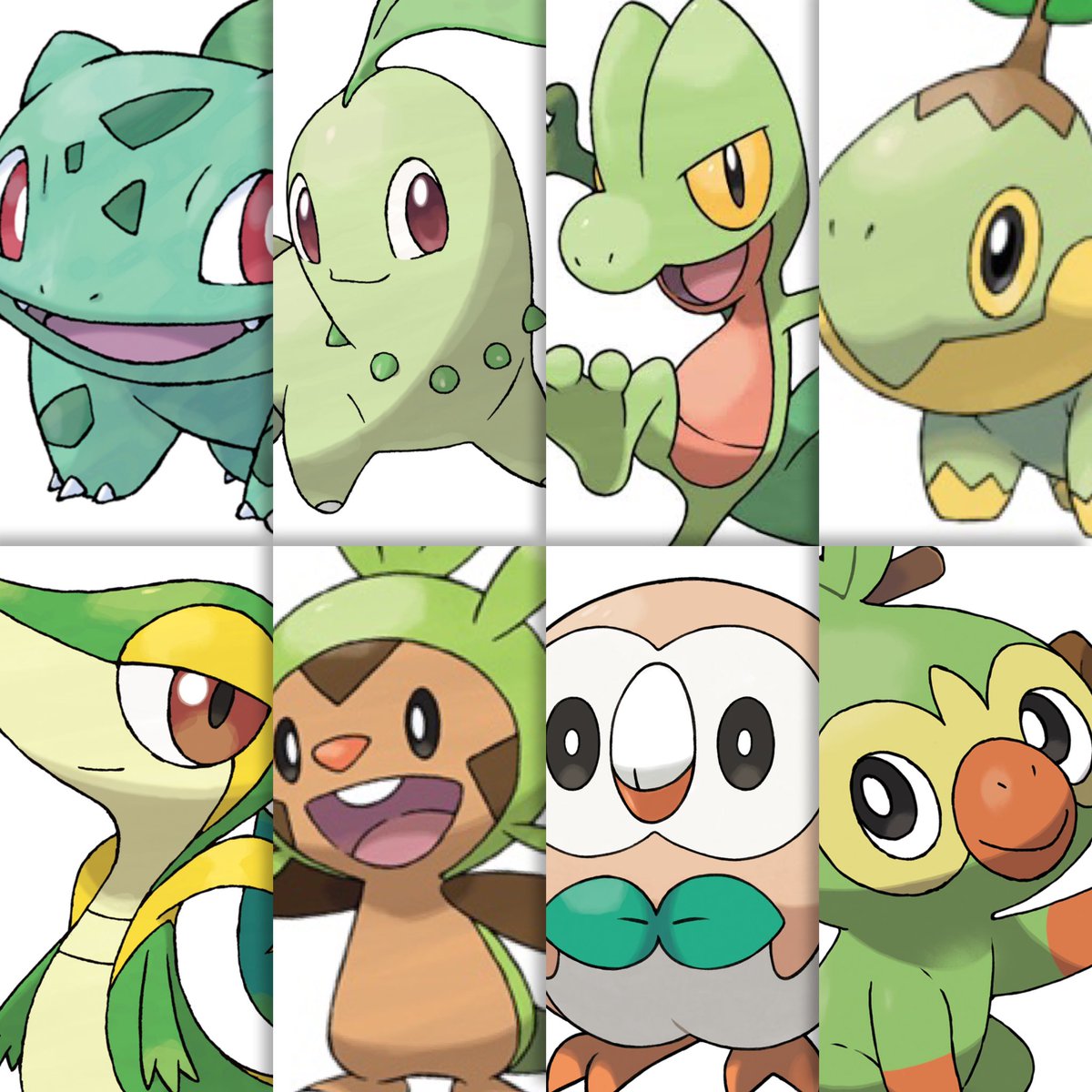 Grass Type Pokemon Starters
