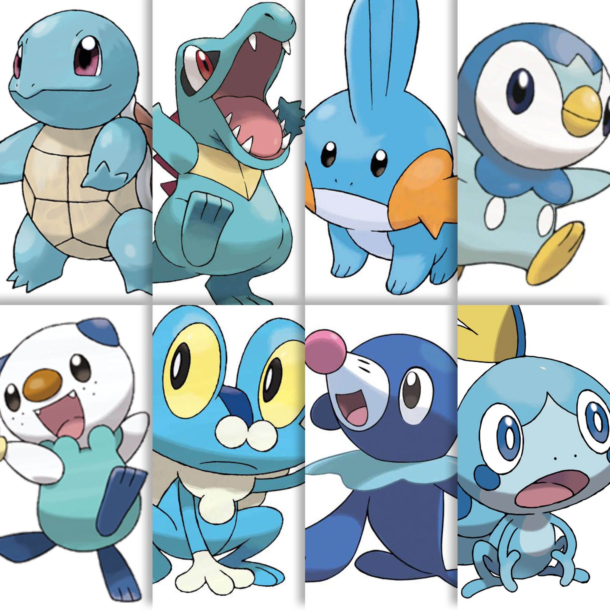 All Water Pokemon Starters