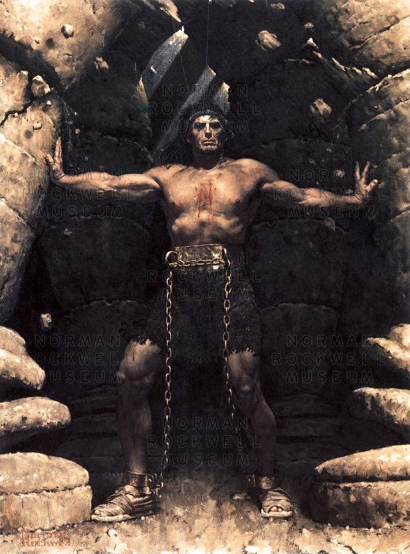 Samson Pillars Painting