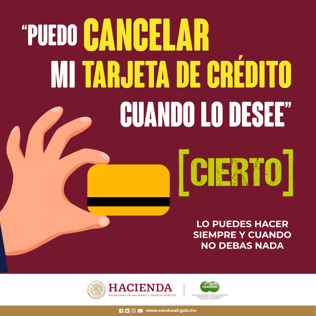 Condusef On Twitter Recuerda Que Adquirir Una Tarjeta De Crédito