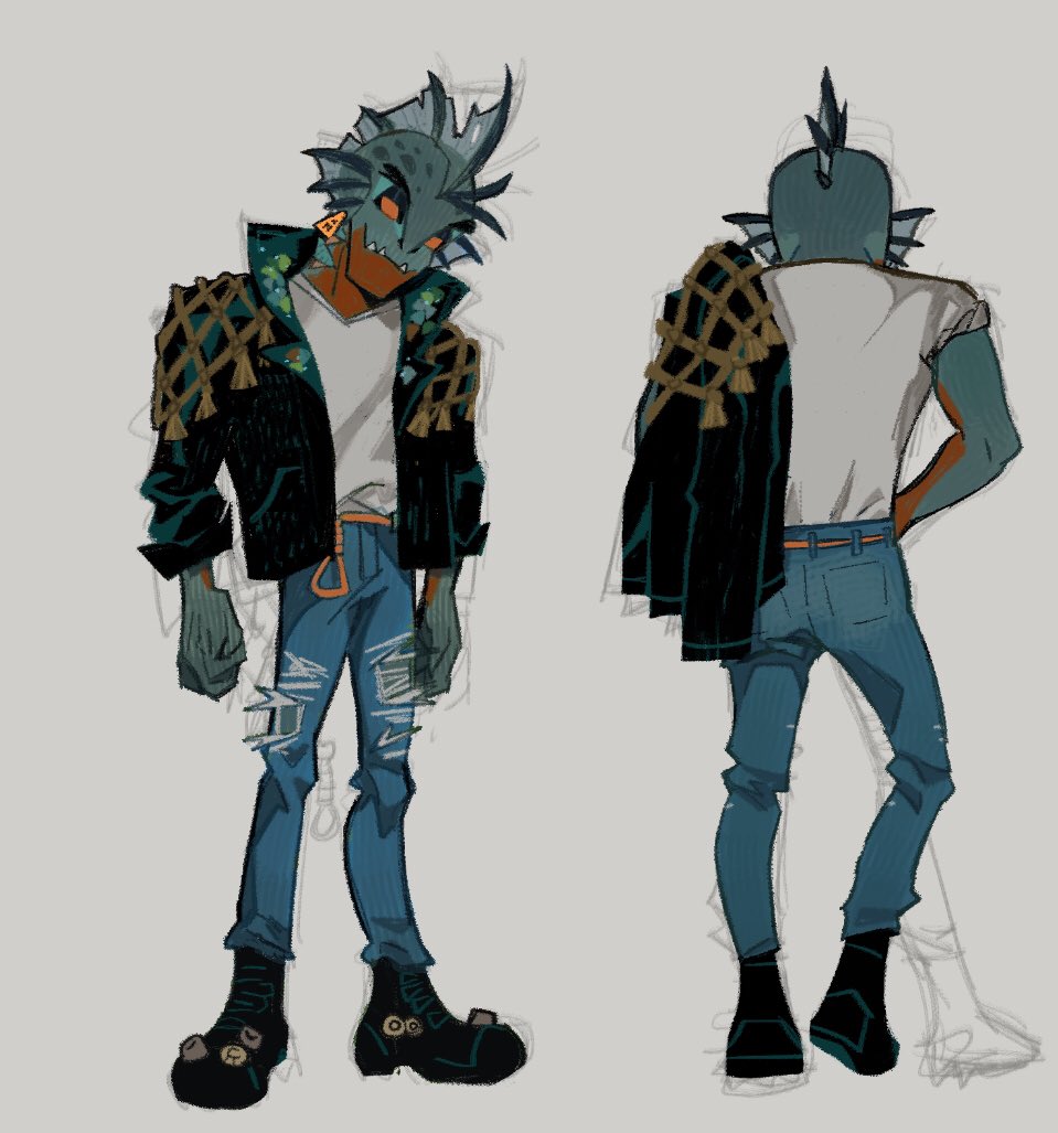 「i diagnose you with. Greaser Fish 」|🪱STANCY🐛のイラスト