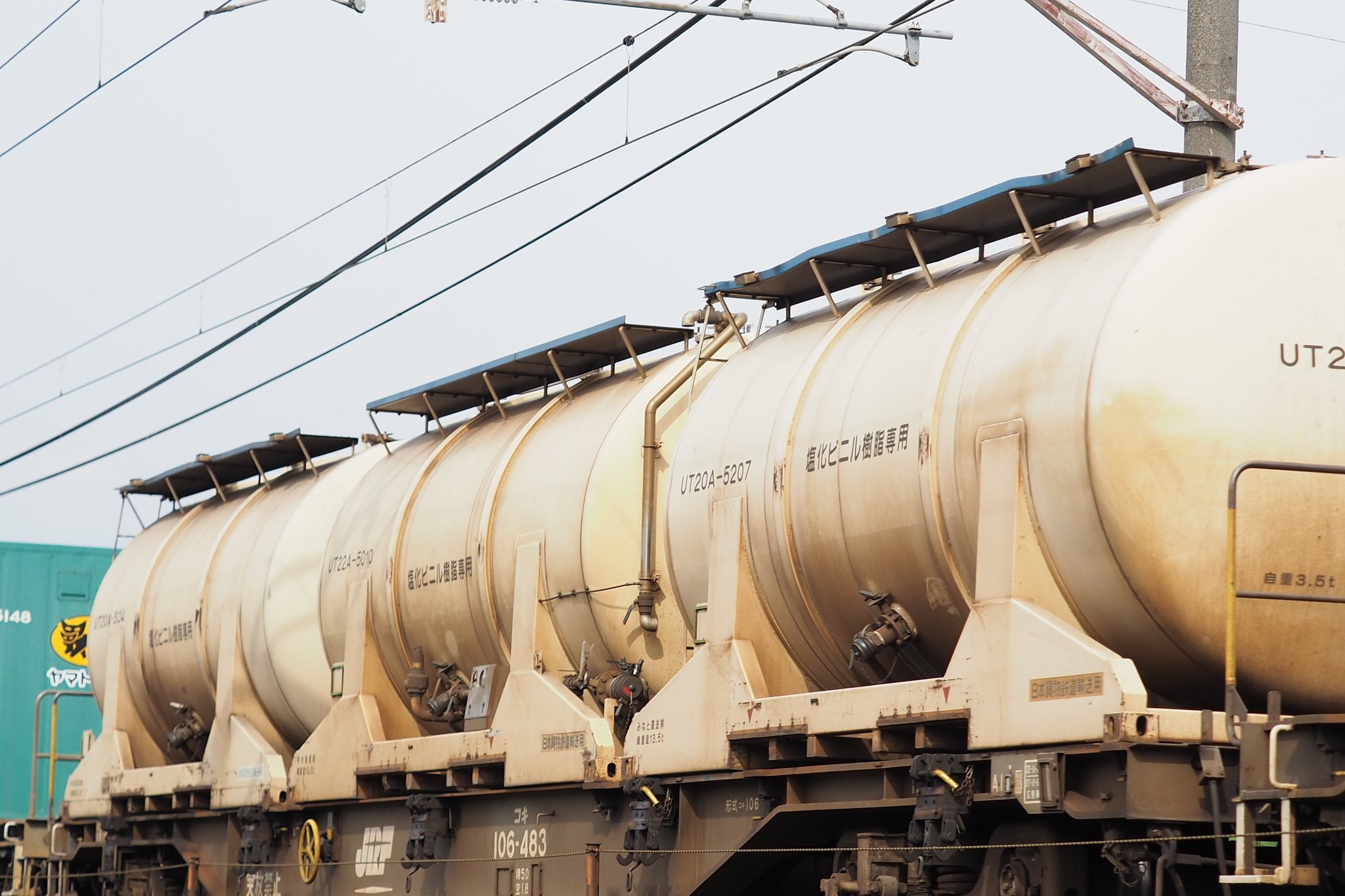 🐢かきてつ🐌 on Twitter: "5/22 5073レ EF210-156 穂積→大垣 JOT 22K2(JOTU 571173)、四国西濃運輸U54A-38216、三紀運輸U53A ...