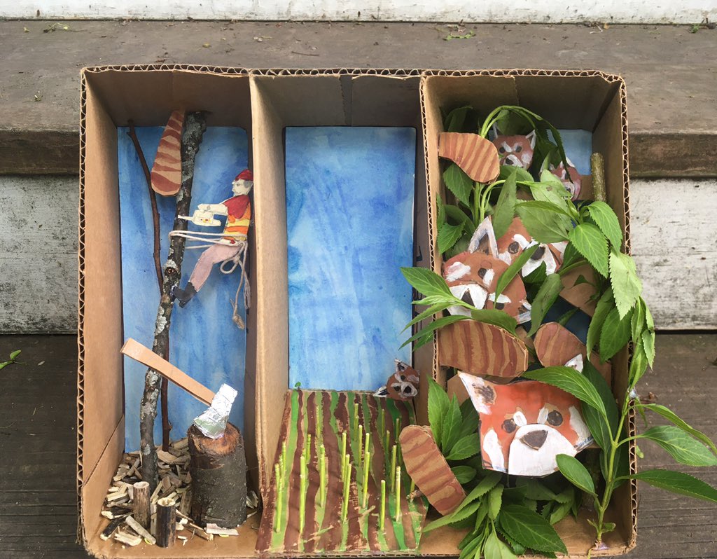 Giant Panda Habitat Diorama