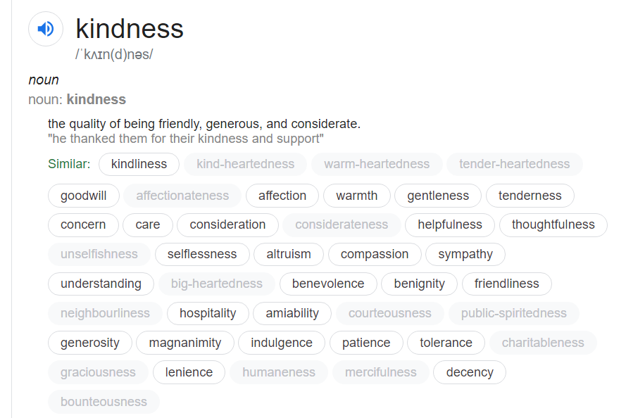 Kindness Definition