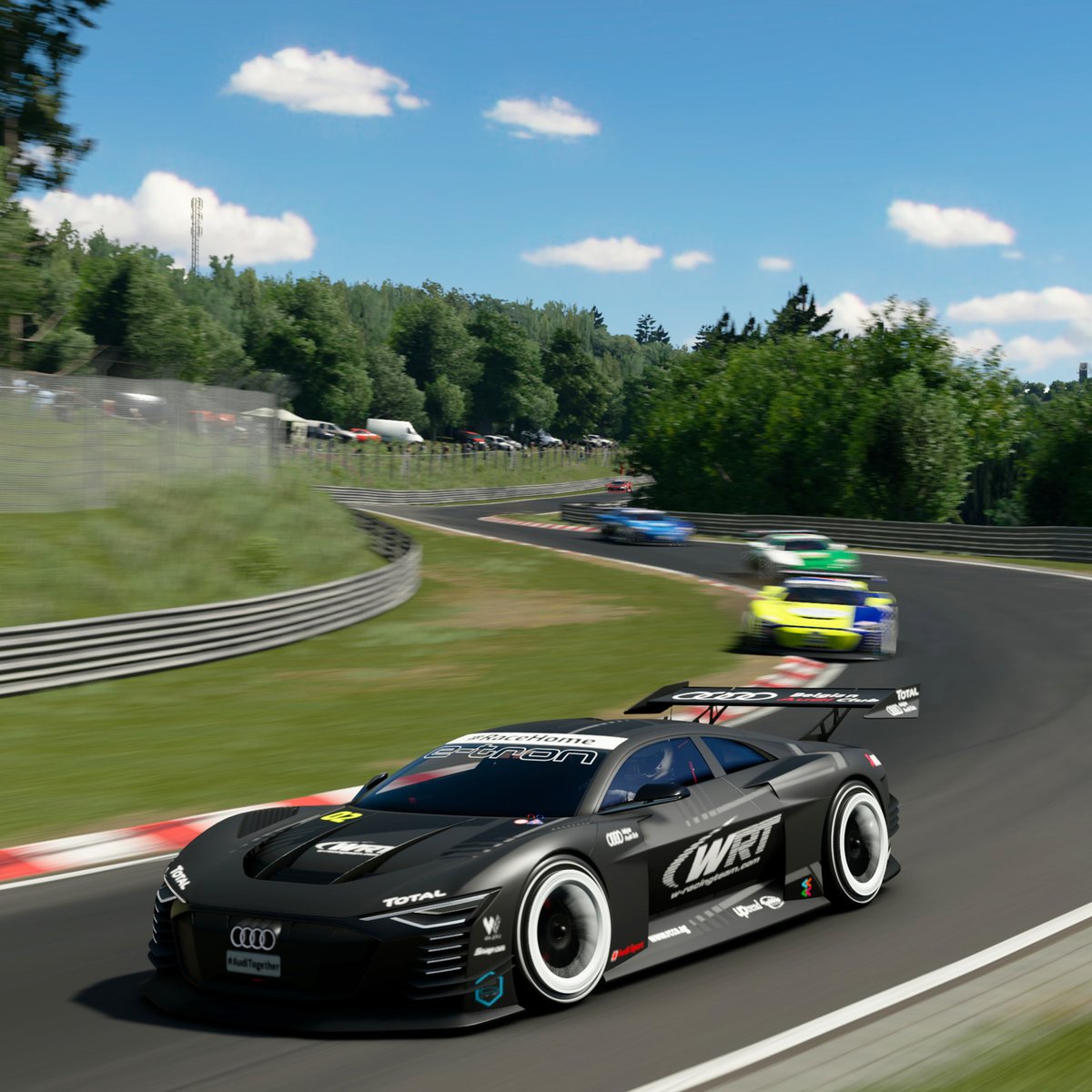 The Audi e-tron Vision Gran Turismo racing at the Green Hell. Don’t ...