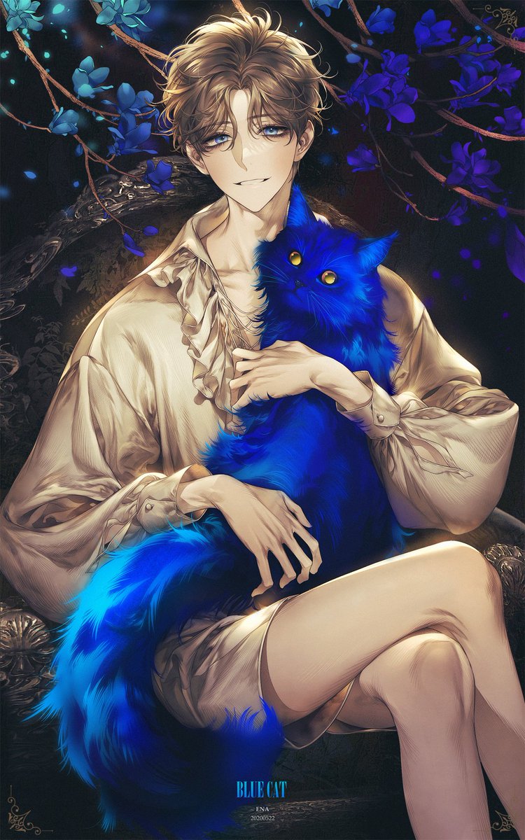 lagoon nebula 🗡️ on Twitter: "RT @enaa97: BLUE CAT"