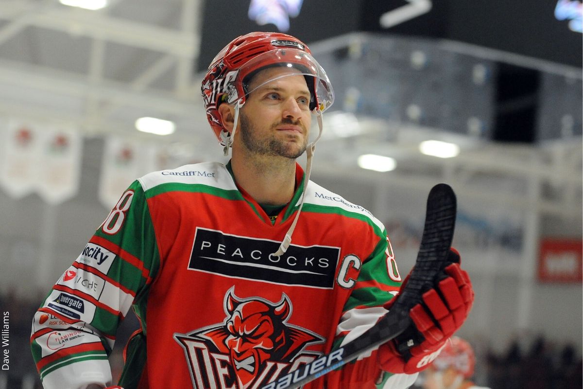 ? The Cardiff Devils have announced the re-signing of captain Joey ...