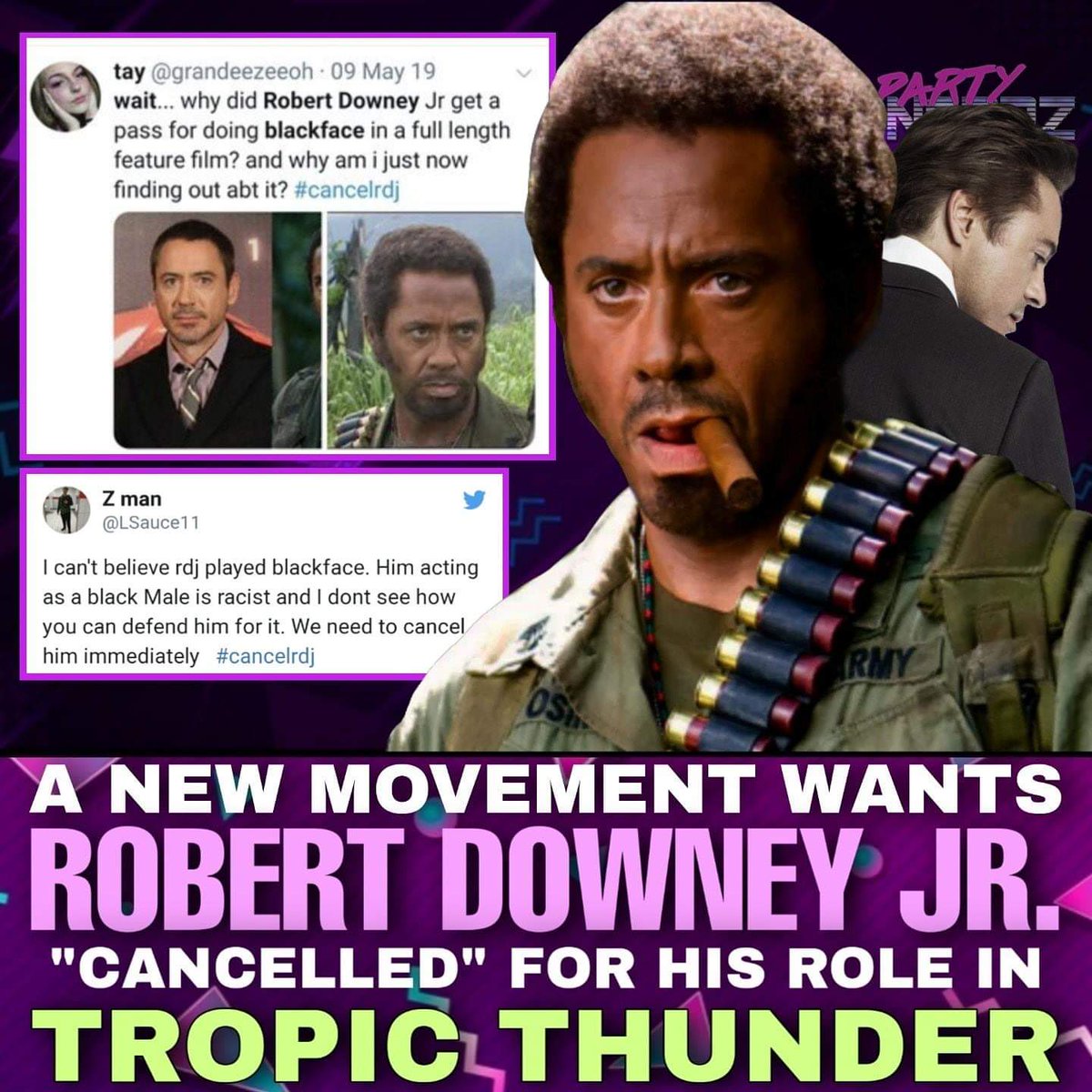 Tropic Thunder Robert Downey Jr Blackface
