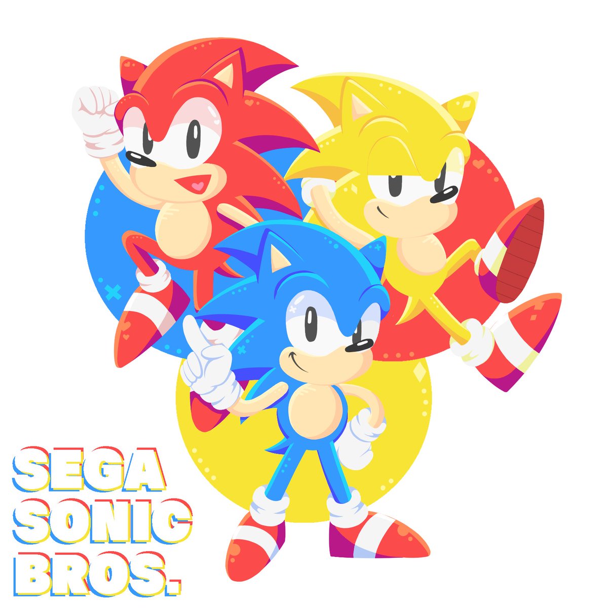 「WOAH ITS SEGASONIC BROS ️ #sonic #Soni」|Mingusのイラスト