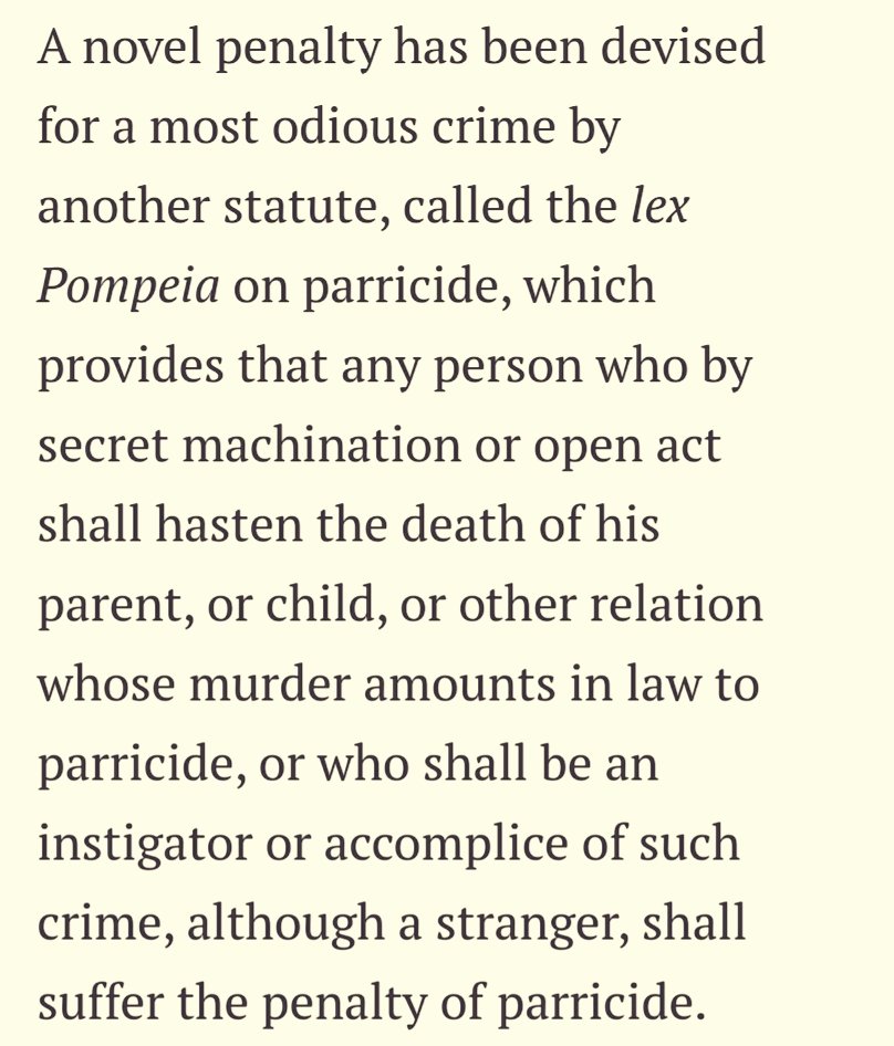 In ancient Rome, parricide from the Latin parricida or "killer of ...