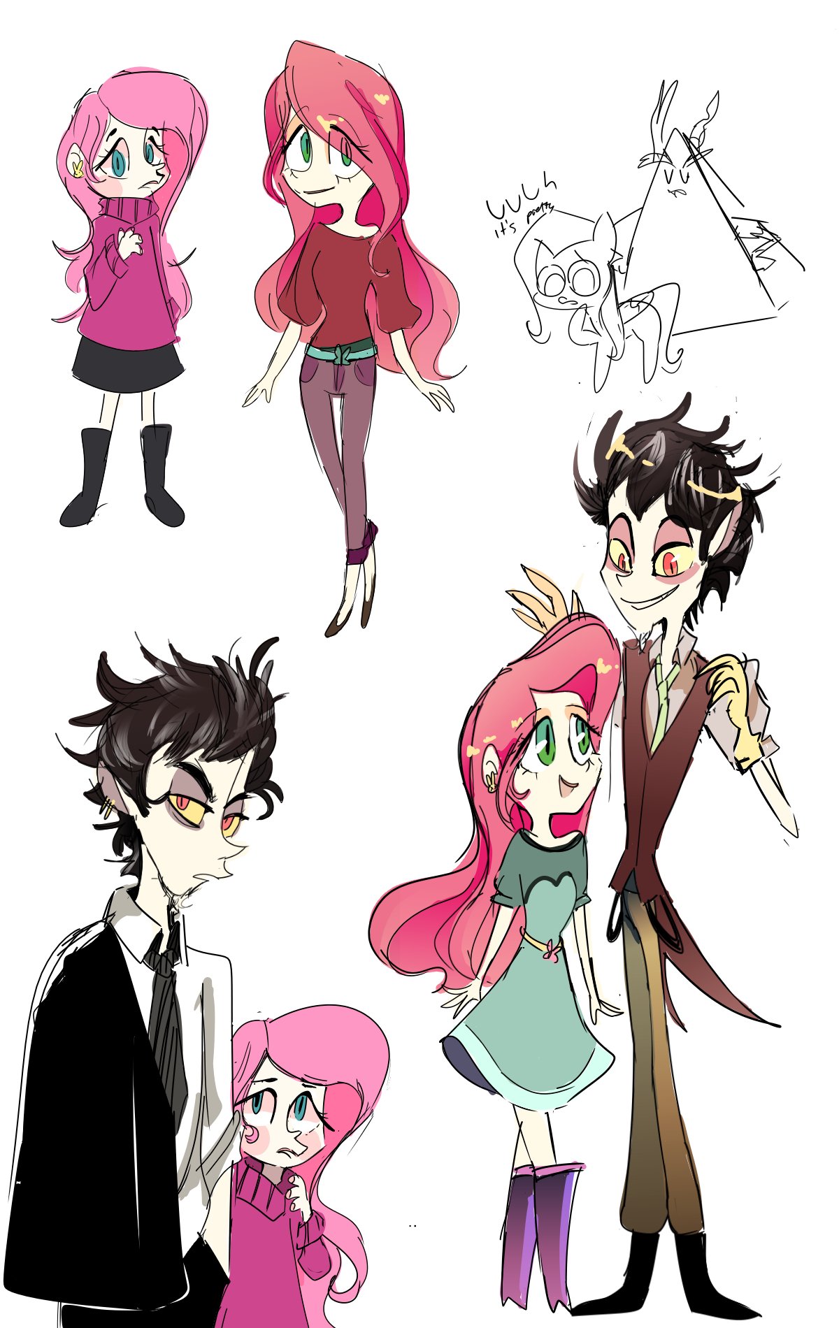 Mlp Discord And Fluttershy Human Why Does Discord Have A Body Suit Of