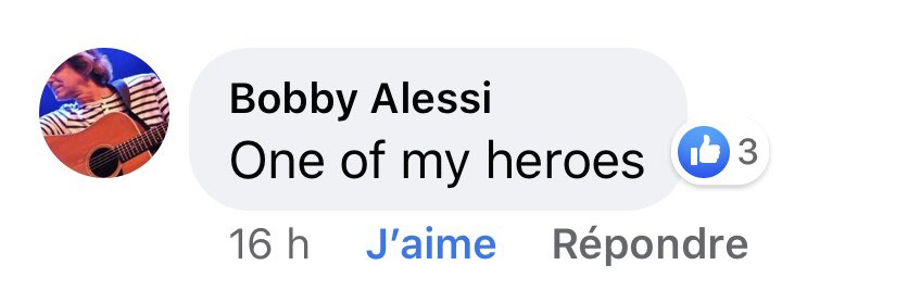 Bobby Alessi (des Alessi Brothers) parlant de toi Georges sur #Facebook ...