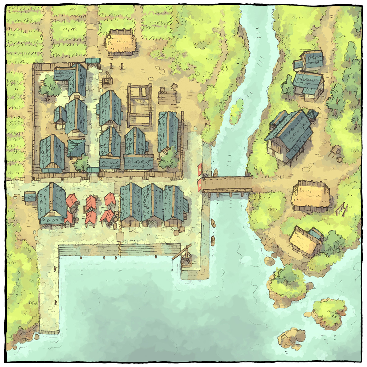 Pathfinder Town Maps