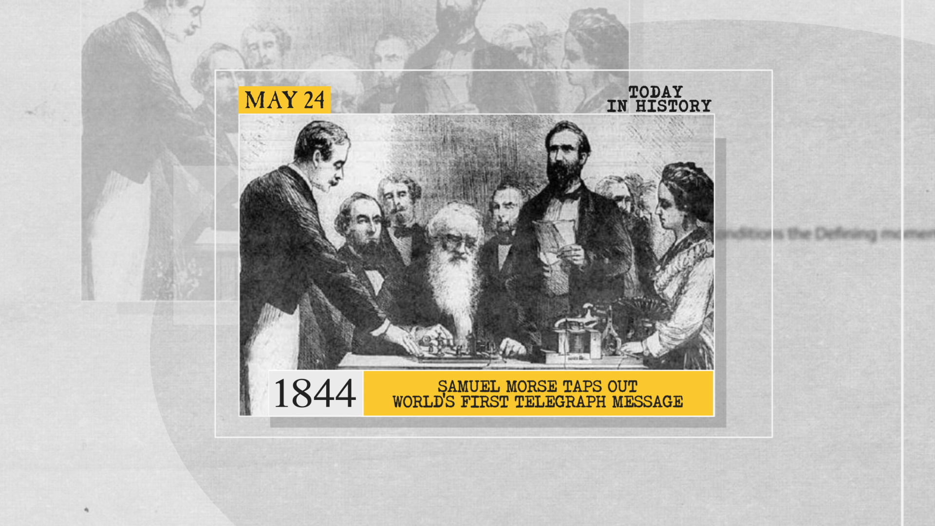 First Telegraph Message