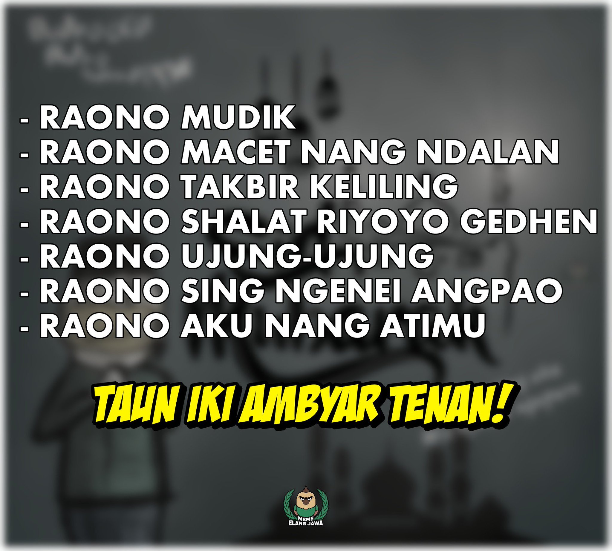 Memes Riyoyo Riyoyo Tahun Iki: Nglarani Ati Dan Tradisi Lebaran 2024