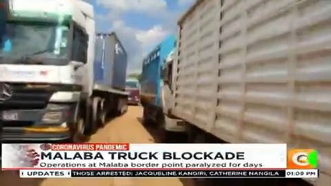 MALABA TRUCK BLOCKADE Truck drivers block Kenya’s exit to Uganda ...