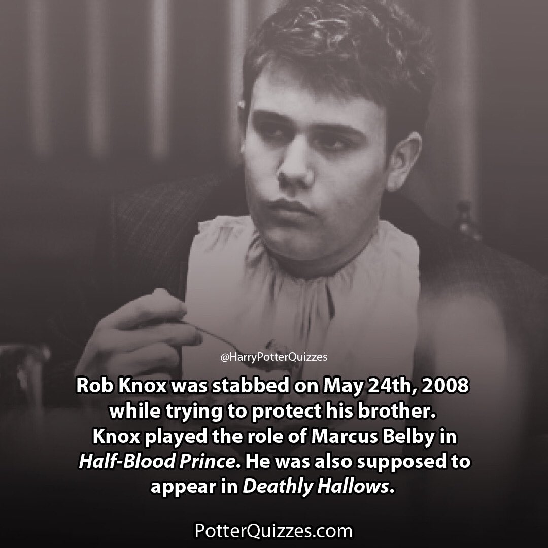 Marcus Belby In Harry Potter And The Half Blood Prince