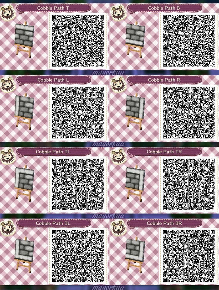 Animal Crossing Qr Codes Cobblestone Paths