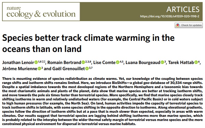 NatureEcoEvo on Twitter: "For #WorldOceansDay, 4 recent studies ...