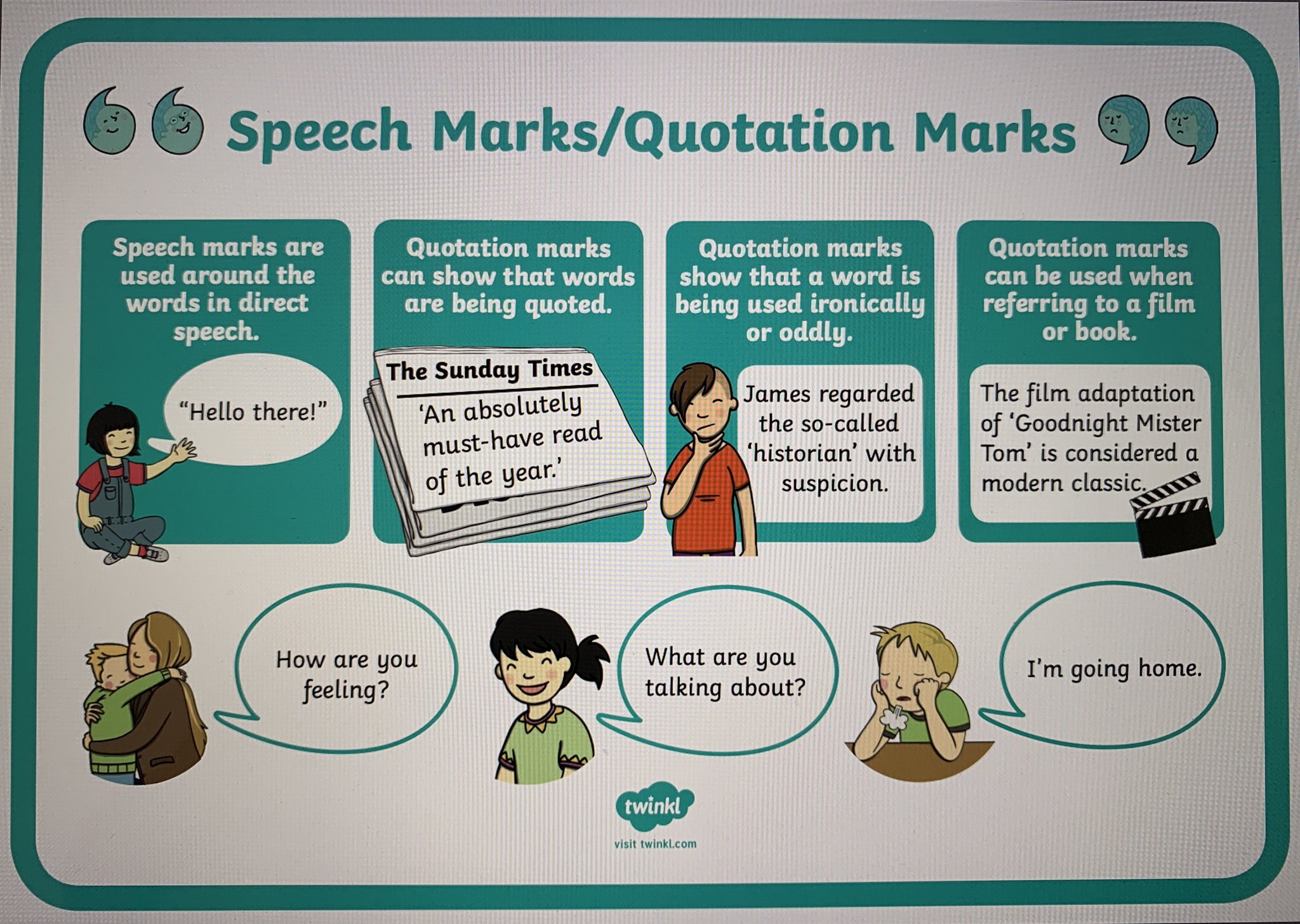Quotation Marks Anchor Chart 🥳 Have You Grabbed These FREE Writing