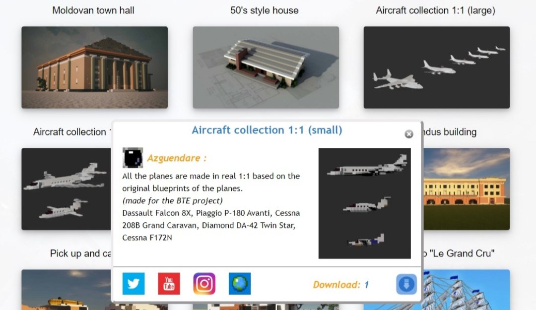 Minecraft Airplane Blueprints