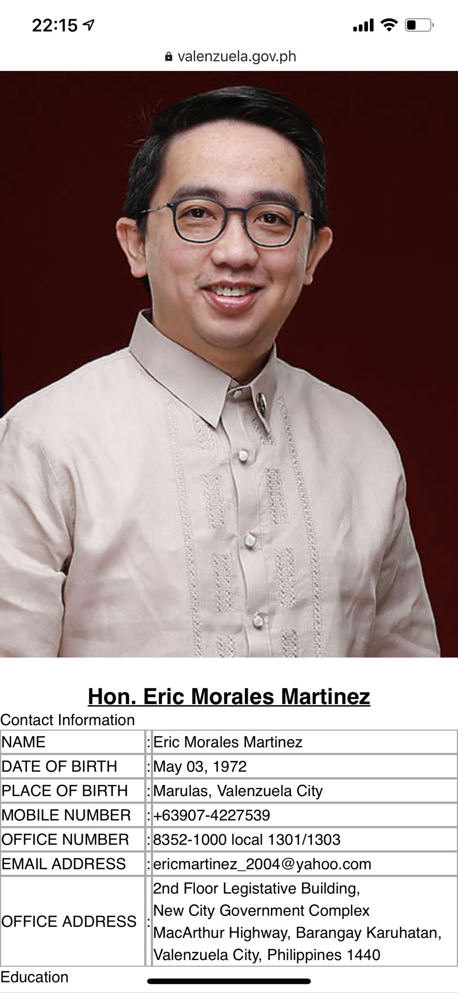 Jerry B. Grácio on Twitter: "Valenzuelanos! Congressman Wes Gatchalian of the First District and ...