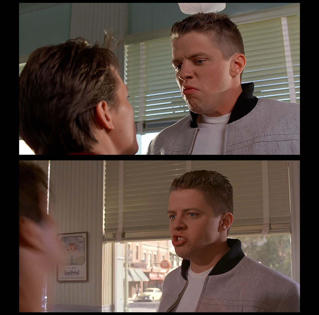 Biff Back To The Future 1985