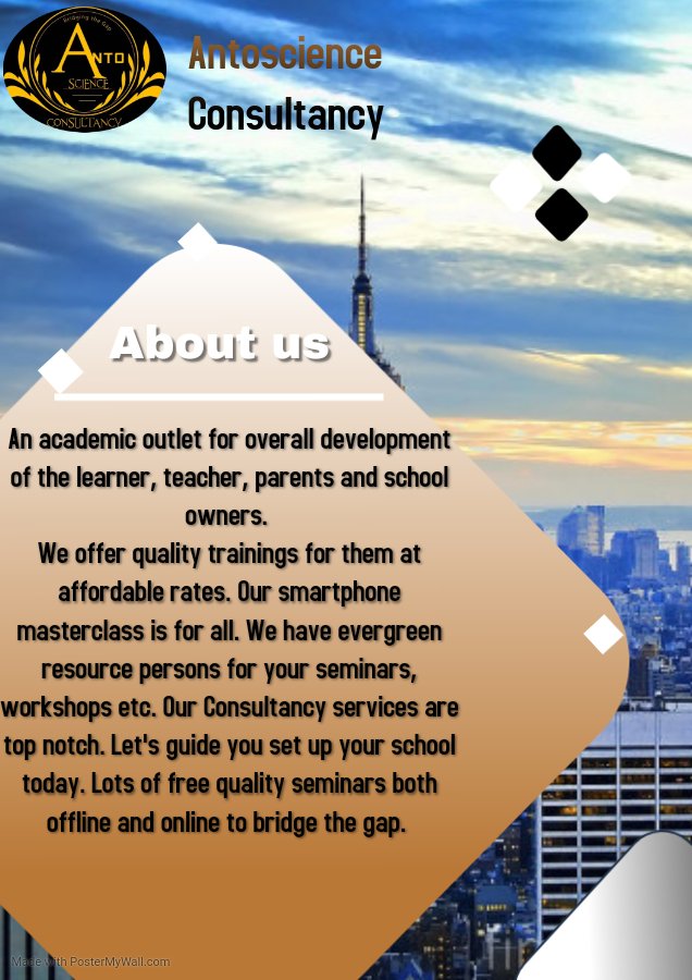 Antoscience Consultancy (@antoscience) | Twitter