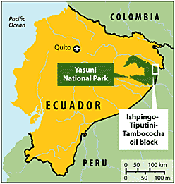 Yasuni National Park Map