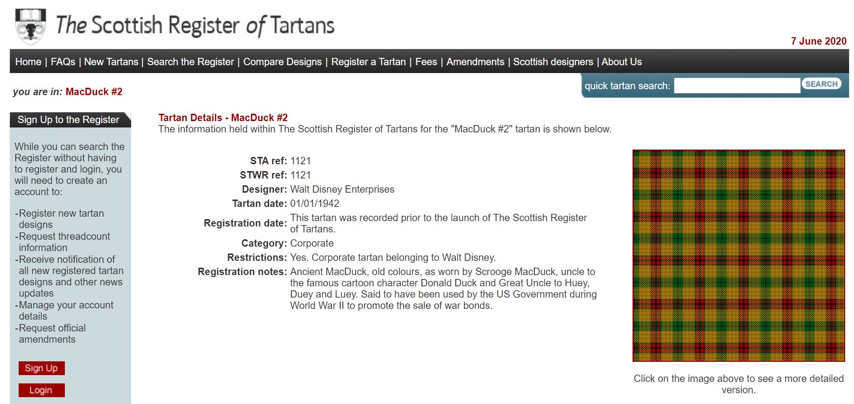 Scottish Register Of Tartans