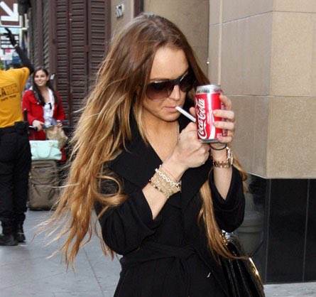 Lindsay Lohan Coke Bloat