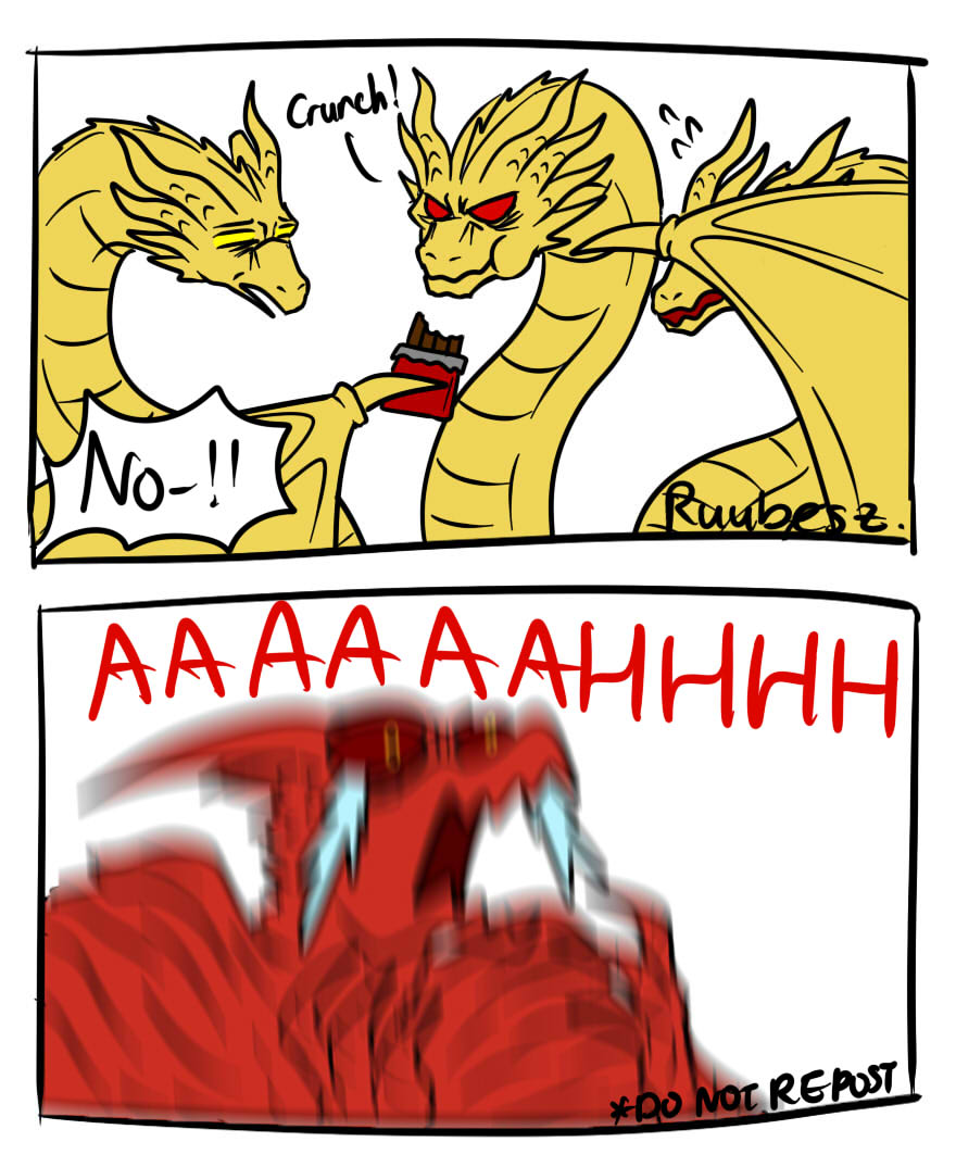 「If Kong was a hairdresser... #Godzilla #kingkong 」Ruubesz drawの漫画