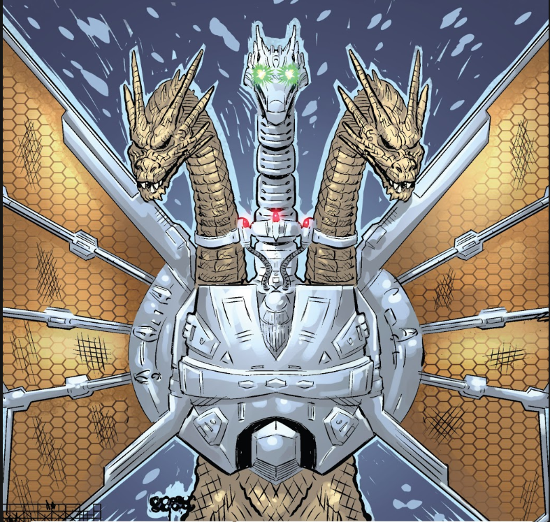 Mecha King Ghidorah Art