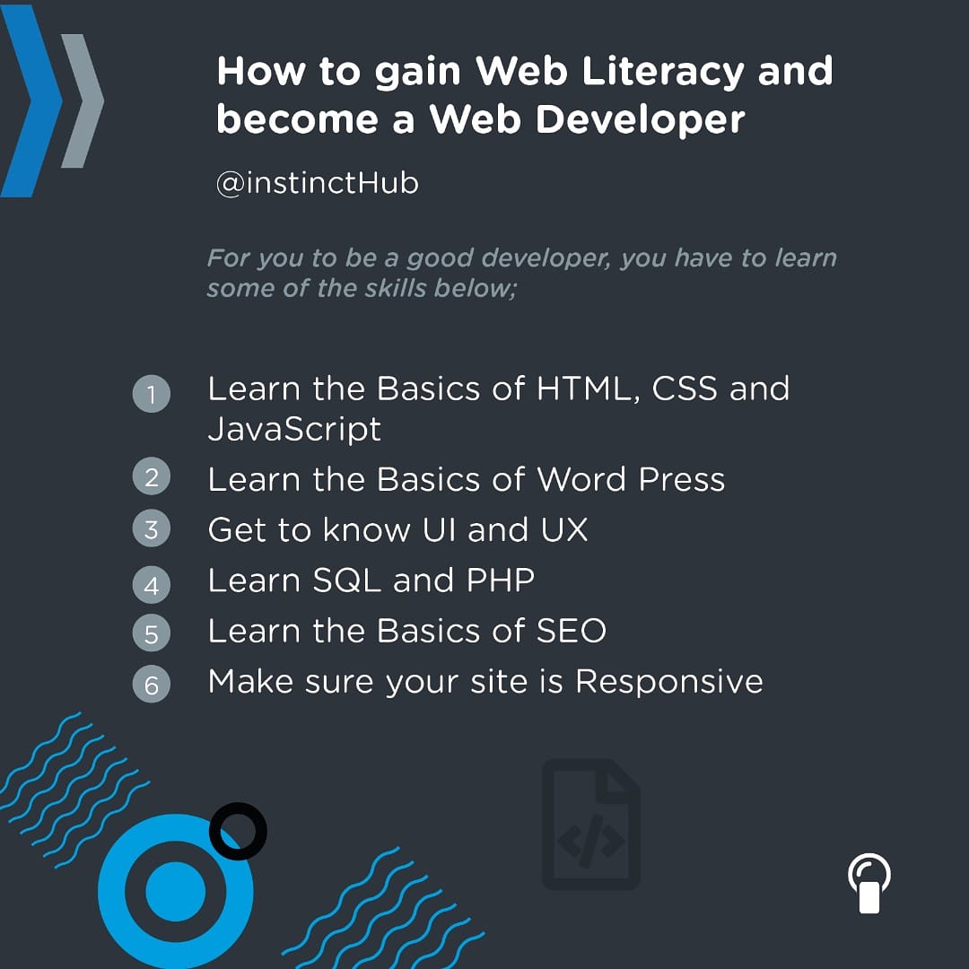 instinctHub on Twitter: "For you to be a good developer, you have to ...