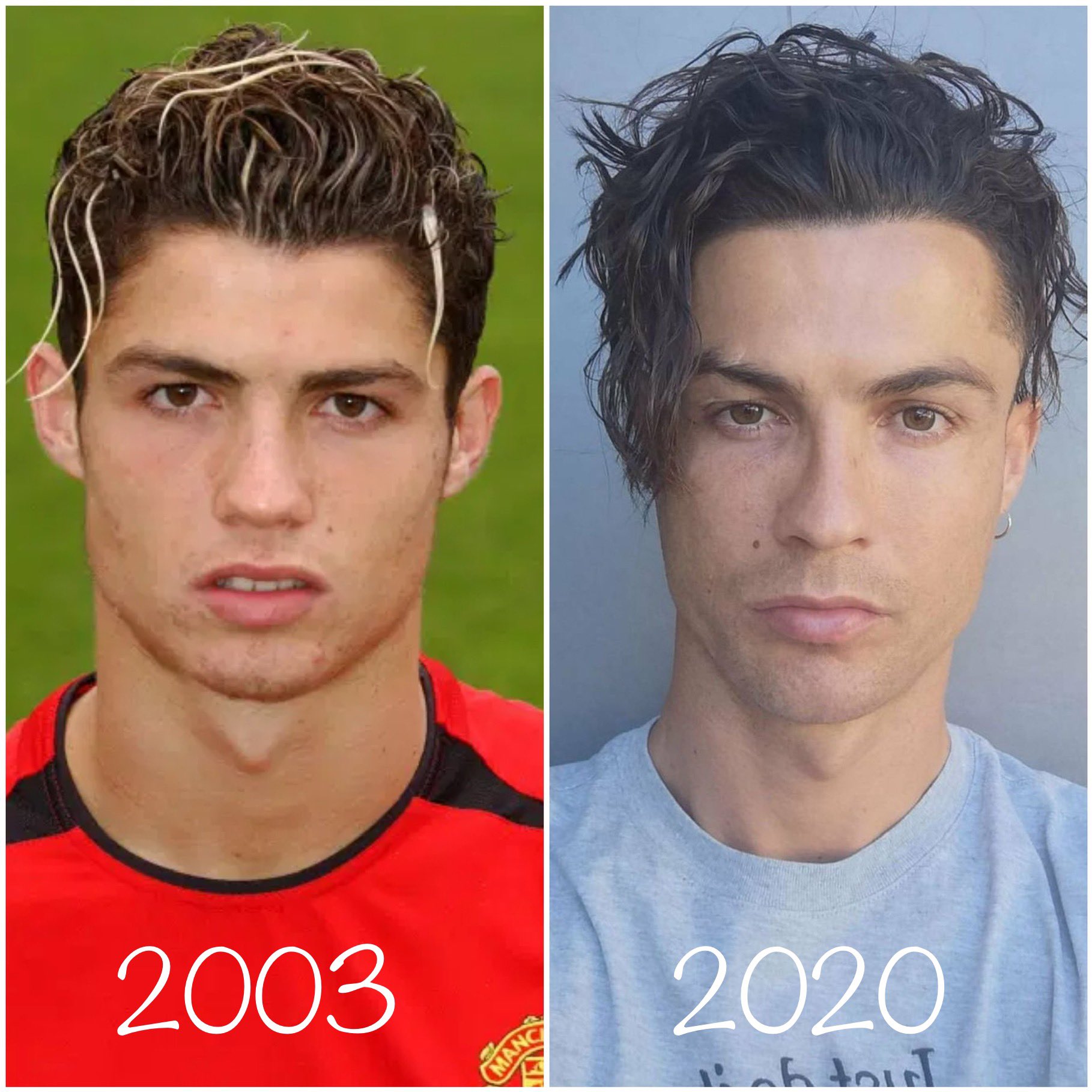 Cristiano Ronaldo Then And Now