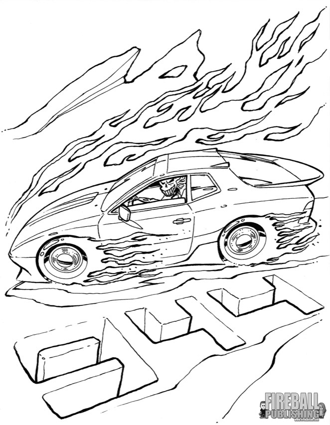 Fireball Coloring Pages