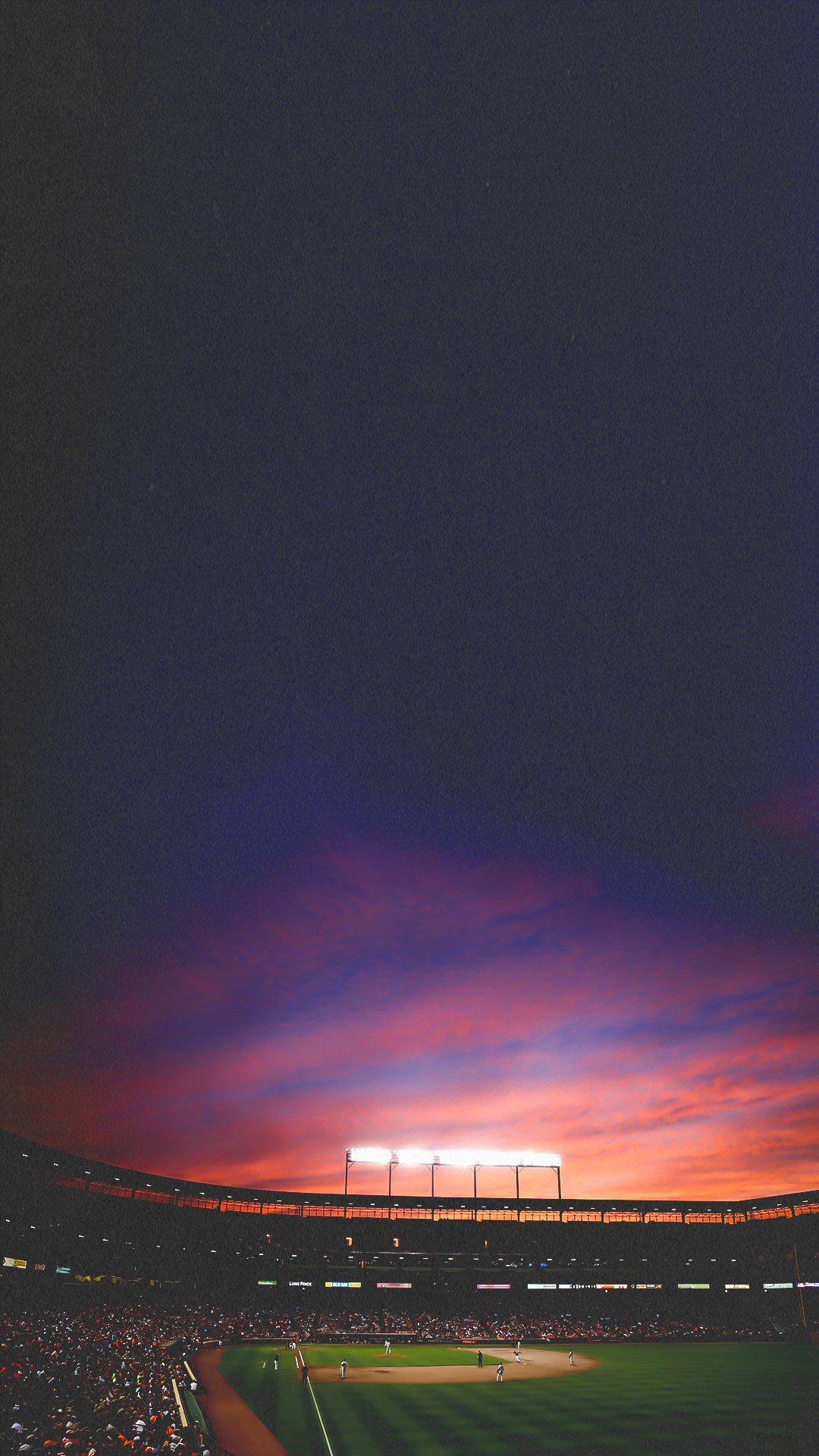 Baseball Field Wallpaper Sunset