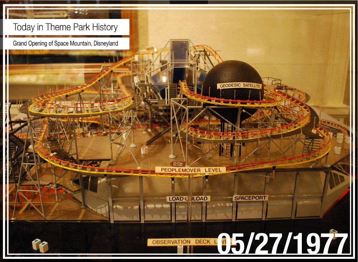 Space Mountain Disneyland Track