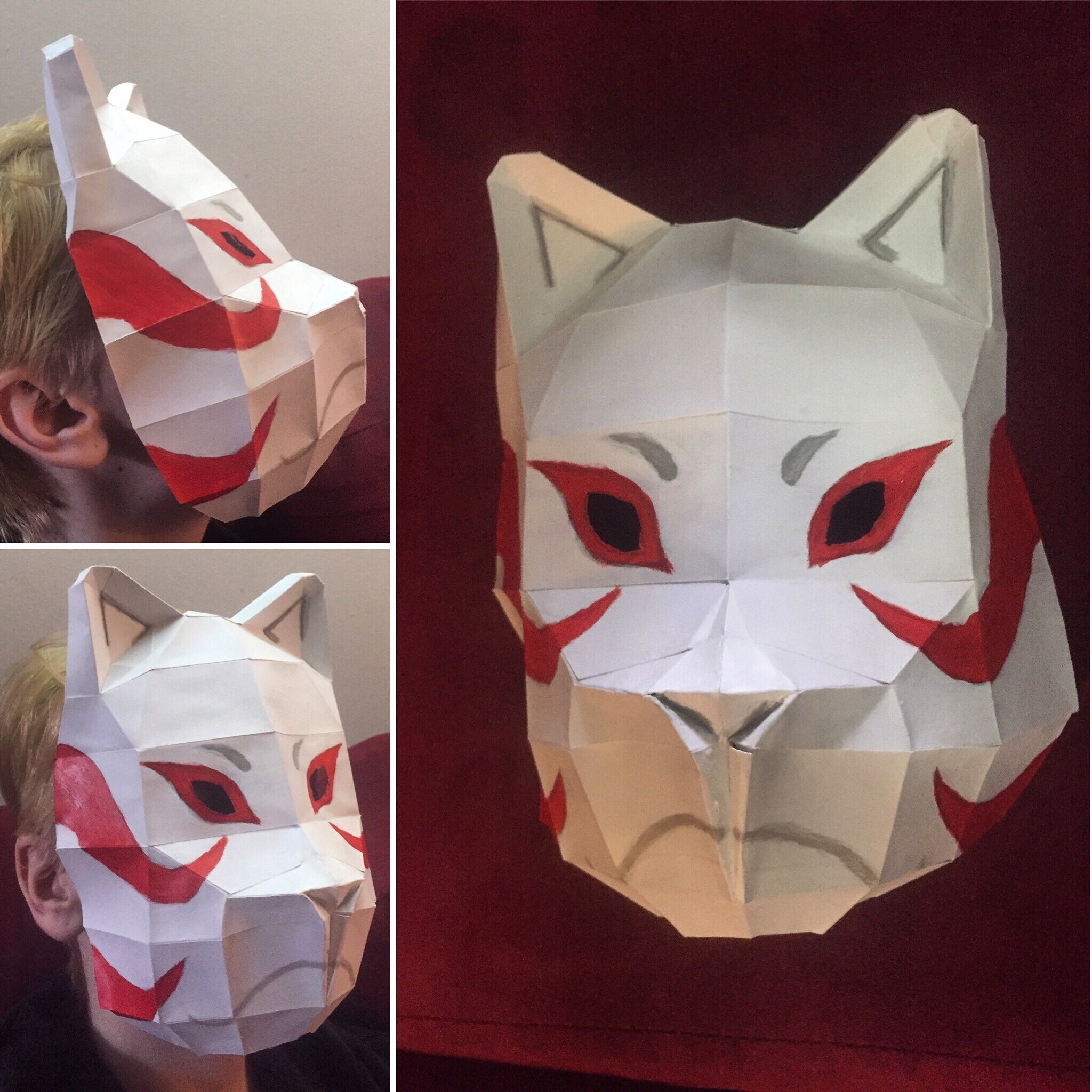 Kakashi Anbu Mask Papercraft Hidden Mist ANBU Mask (3) Papercraft