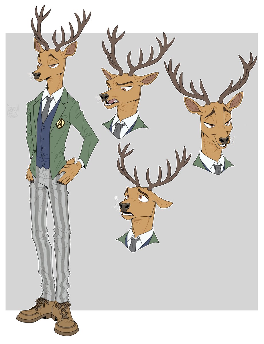 Louis Expression Sheet [DRAC0FELIS] : r/Beastars