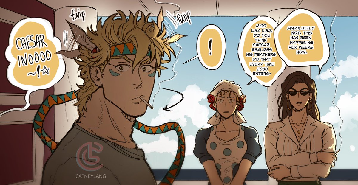 「Poor Caesar, the boy got the love bug bad the second he deli」 Court の漫画