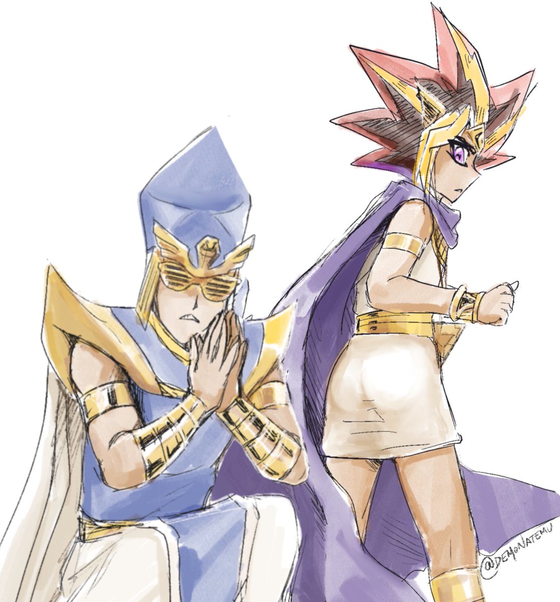 Pharaoh Atem And Priest Seto