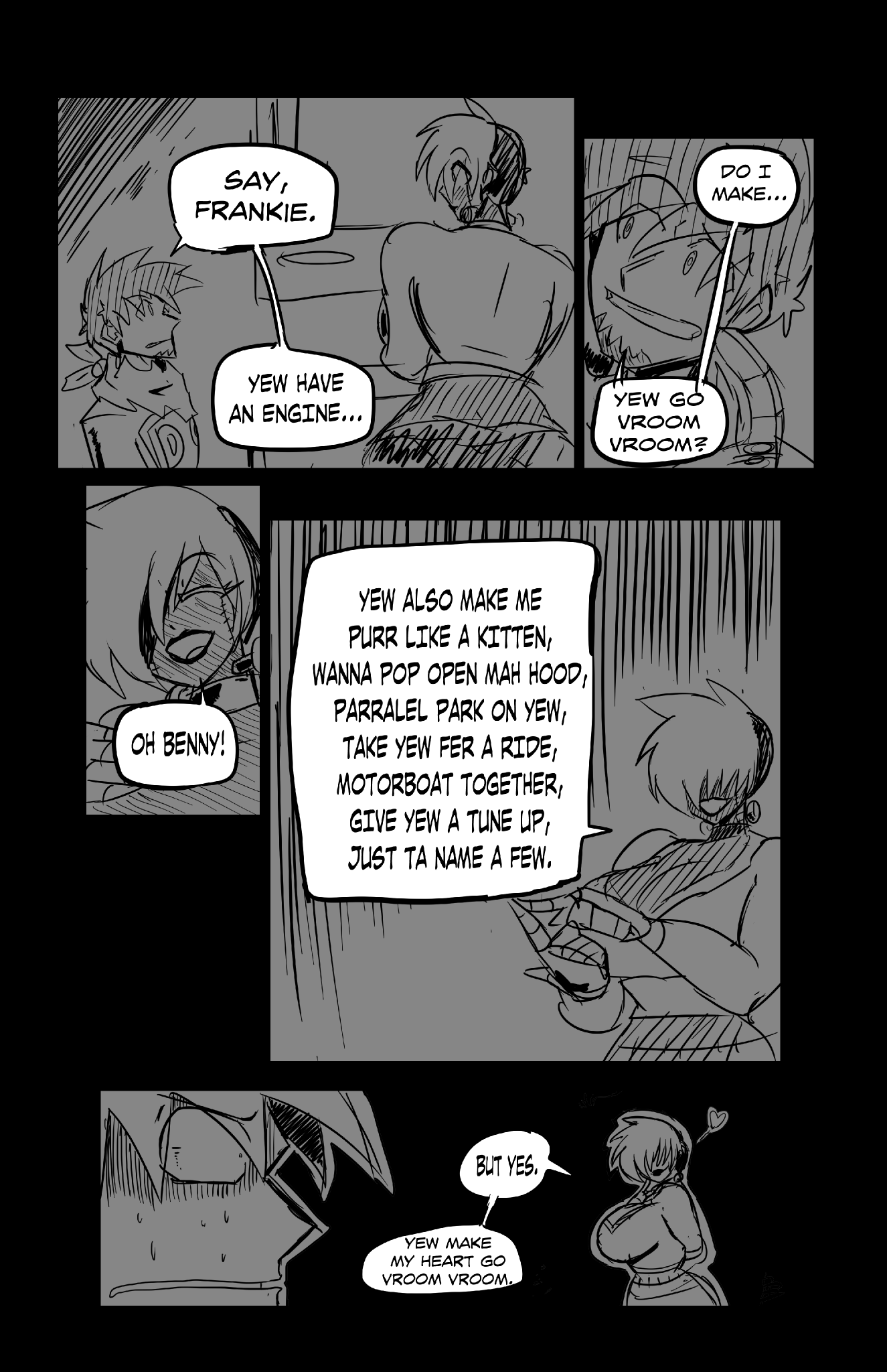 Deputy Rust on Twitter: "Old gag comic: Ben tries to flirt, and Frankie goes for the kill https ...