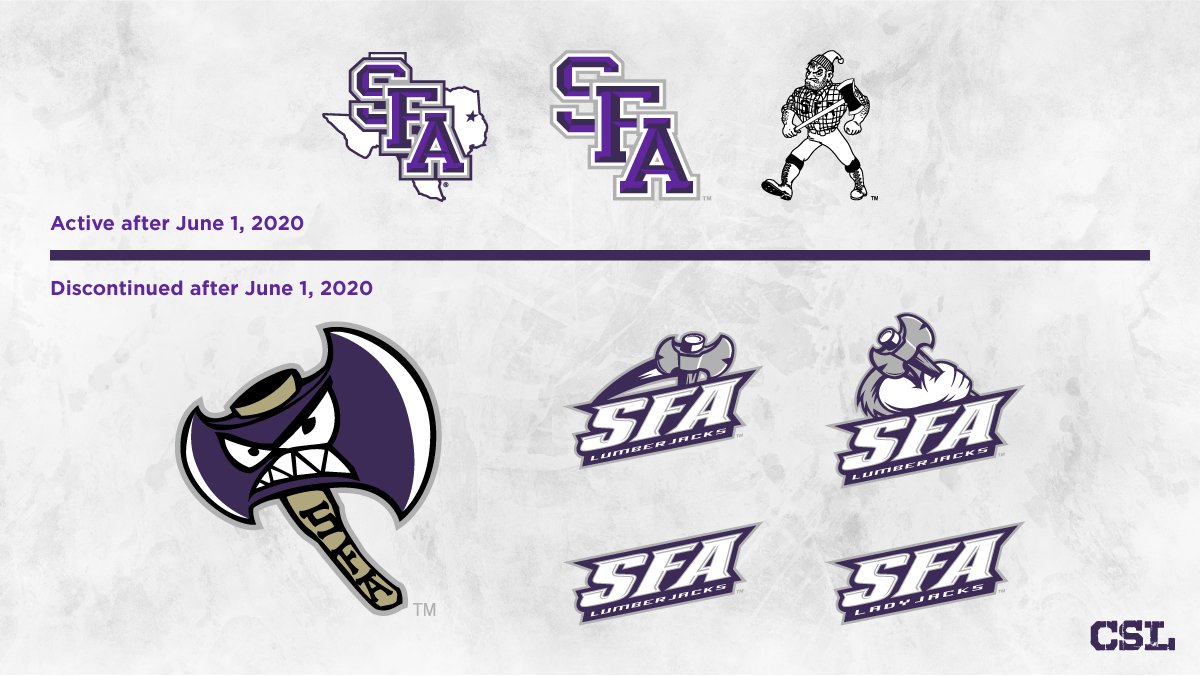 College Sports Logos on Twitter: "Looks like Stephen F. Austin Lumberjacks is refreshing their ...