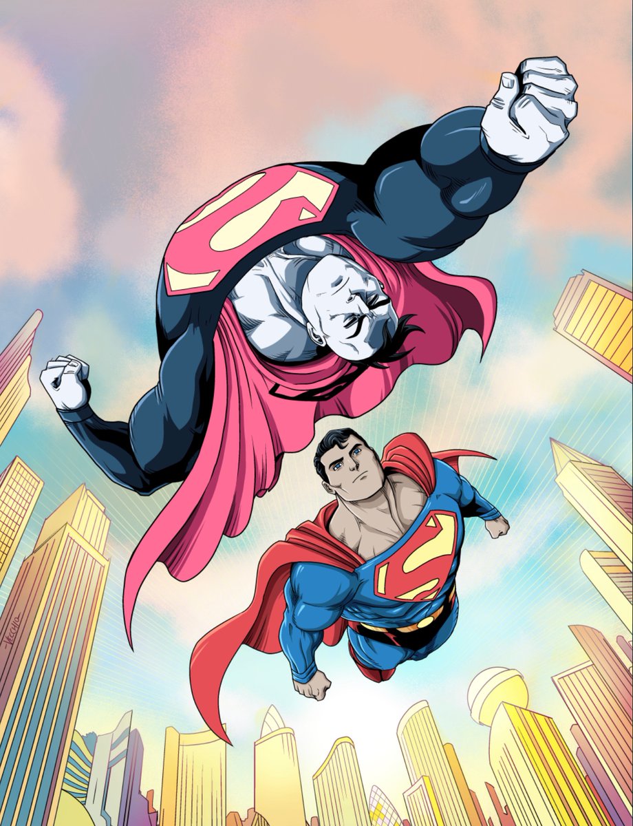 Superman Flying Down