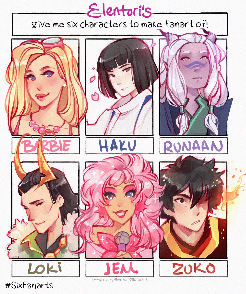 「My #6fanarts ? 」Elentori 💖💜💙の漫画