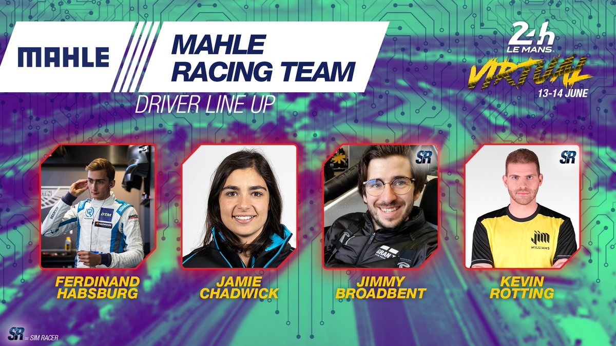 ?One more lineup sorted! MAHLE Racing team with : ️ DoubleEagle62 ...