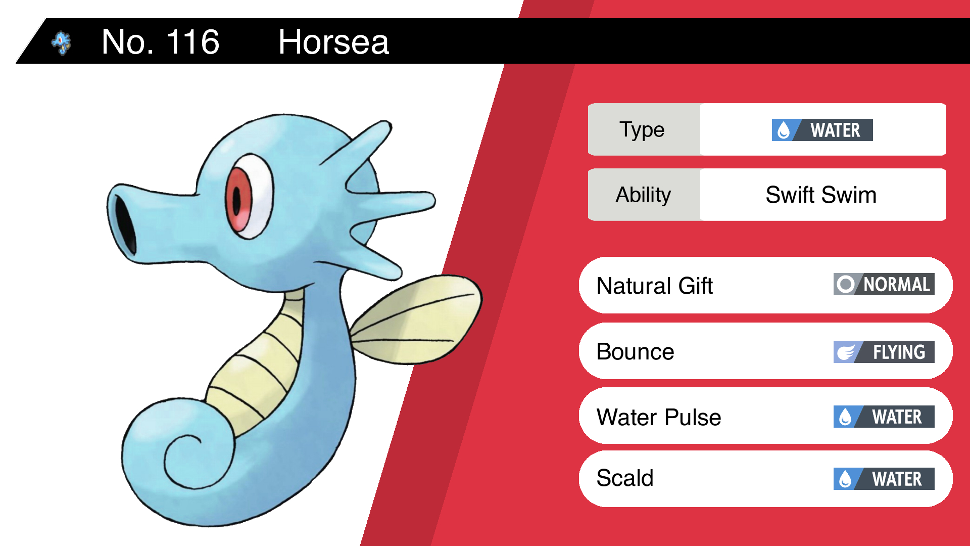 Horsea Evolution Chart